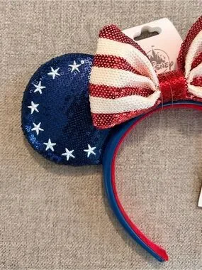 Disney | Accessories | Nwt Minnie Mouse America Ears 4th Of July | Poshmark
